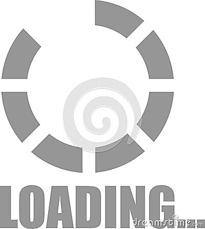 Loading Buffering Circle Cartoon Vector | CartoonDealer.com #107178661