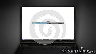 Loading laptop screen stock footage. Video of error, protection - 40872824