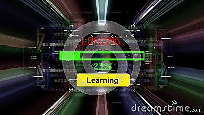 Loading Learn Progress Bar on the Screen Stock Video - Video of goal ...
