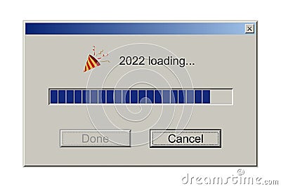 2022 Loading Notification Message In Classic Retro Style Of System User ...
