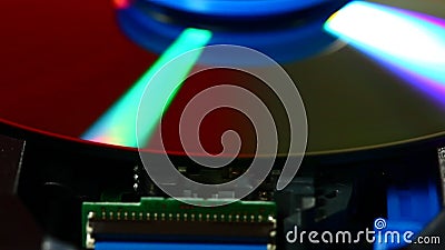 Loading And Reading CD In Drive Stock Video - Video of closeup, open ...