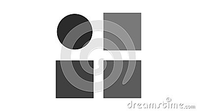 Loading Screen Animation Loop â€“ Shapes Moving Clockwise Stock Footage ...