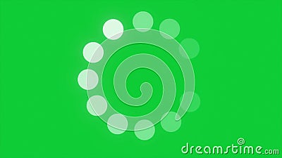 Loading Spinner Animation on Green Screen Background . Loop Animation of Different Type Loading ...