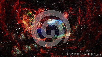 The Lobster Nebula Space Flight Stock Footage - Video of artistic ...