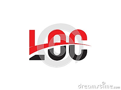 LOC Letter Initial Logo Design Cartoon Vector | CartoonDealer.com ...