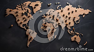 Locations Map Push Pin Royalty-Free Cartoon | CartoonDealer.com #327681875