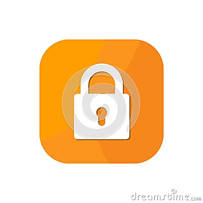 Lock App Icon Vector Illustration | CartoonDealer.com #94802816