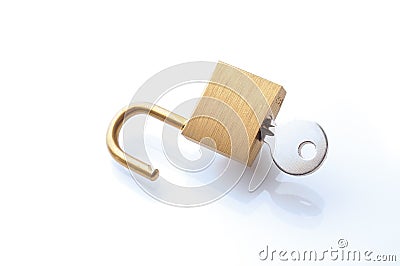 Lock And Key Stock Photo - Image: 43547941