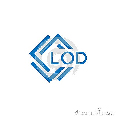 LOD Letter Logo Design On White Background. LOD Creative Circle Letter ...