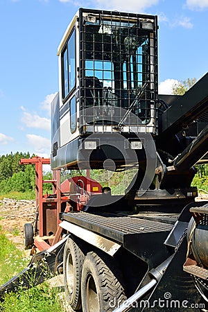 Log Loader And Slasher Royalty-Free Stock Photography | CartoonDealer ...