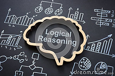 Logical Reasoning Concept. Graphs, Diagrams And The Brain. Royalty-Free ...
