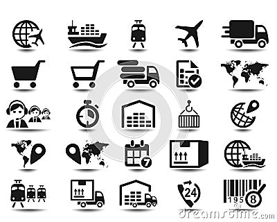 Royalty Free Stock Images: Logistic icons. Image: 29942639