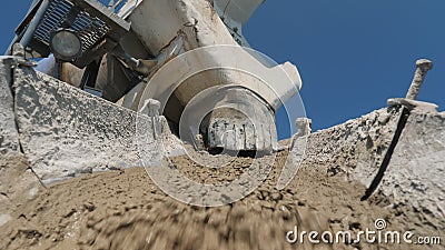 Logistics at the Construction Site - Delivery of Concrete To the ...