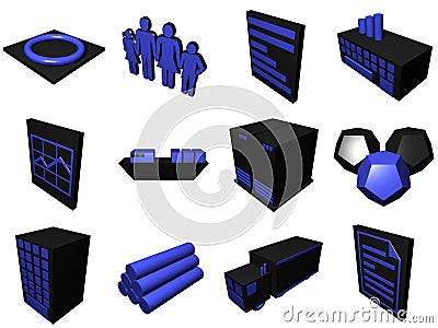 Logistics Process Icons For Supply Chain Diagram Royalty-Free Stock ...