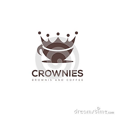 Logo Crownies, With Cupand Splash Crown Vector | CartoonDealer.com ...