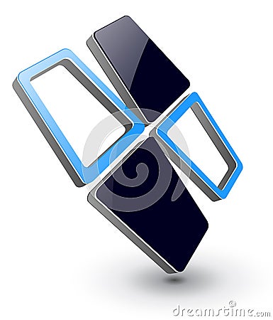 Logo 3D Design. Cartoon Vector | CartoonDealer.com #13470389