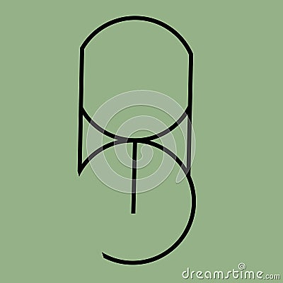 Logo Design Of Double Half Circle Stock Photography | CartoonDealer.com ...