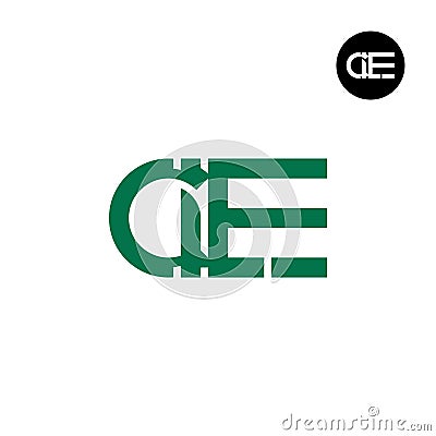 Letter CLE Monogram Logo Design Cartoon Vector | CartoonDealer.com ...