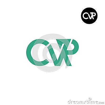 Letter CVP Monogram Logo Design Vector Illustration | CartoonDealer.com ...