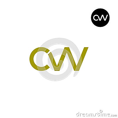 Letter CVV Monogram Logo Design Vector Illustration | CartoonDealer.com ...