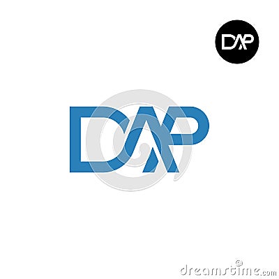Letter DAP Monogram Logo Design Vector Illustration | CartoonDealer.com ...