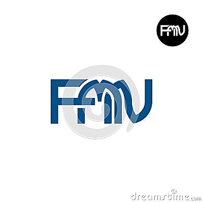 Letter FMN Monogram Logo Design Vector Illustration | CartoonDealer.com ...
