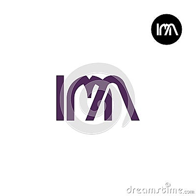 Letter IMA Monogram Logo Design Vector Illustration | CartoonDealer.com ...
