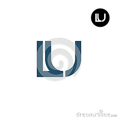 Letter LU Monogram Logo Design Unique Vector Illustration ...