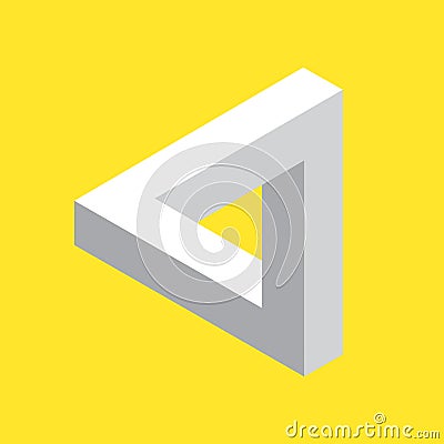 Logo In The Form Of A Mobius Triangle Vector Illustration ...