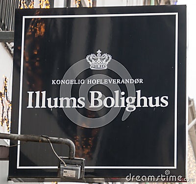The Logo Of The Illums Bolighus In Copenhagen Editorial Photo ...