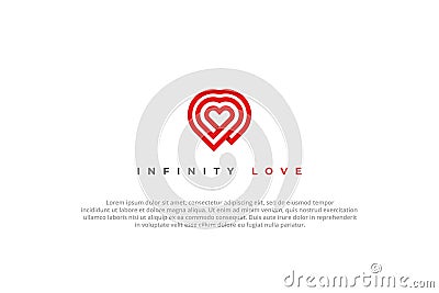 Logo Infinity Love Monogram Heart Royalty-Free Stock Photo ...