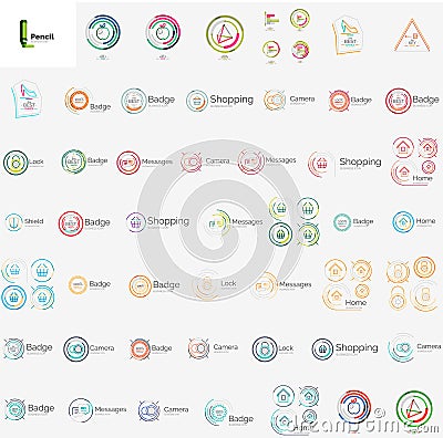 Logo Mega Collection Vector Illustration | CartoonDealer.com #49818380