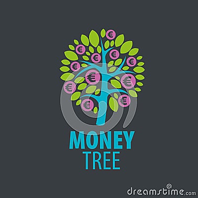 Logo Money Tree Cartoon Vector | CartoonDealer.com #126463885