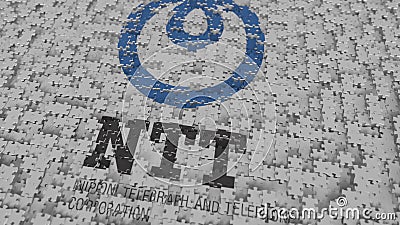 Logo Of NTT Being Made With Puzzle Pieces, Editorial 3D Rendering | CartoonDealer.com #140458062