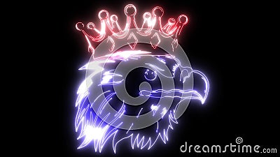 The Logo Queen of Eagles. Video Stock Video - Video of mascot, design ...