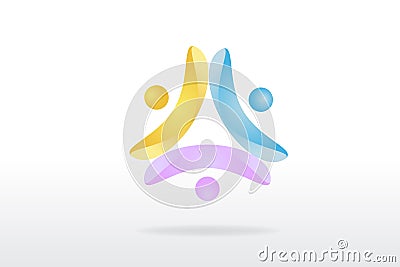 Logo Teamwork Business Trial Partners Vector Image Design ...