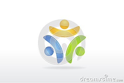 Logo Teamwork Business Trial Partners Vector Image Design ...