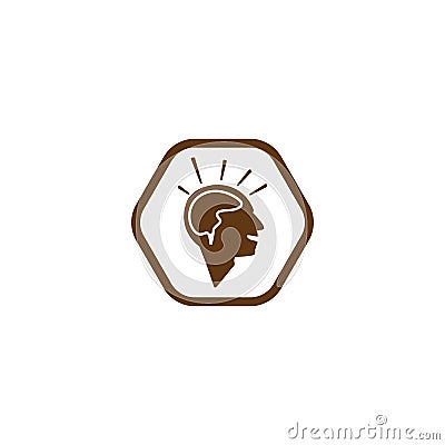 Logo Of Thought.Human Brain Logo. Vector Illustration | CartoonDealer ...