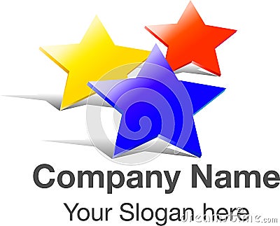 Logo Three Stars Royalty Free Stock Image - Image: 17925386