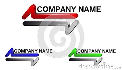 Logo With Two Reverse Arrows Stock Photography | CartoonDealer.com ...