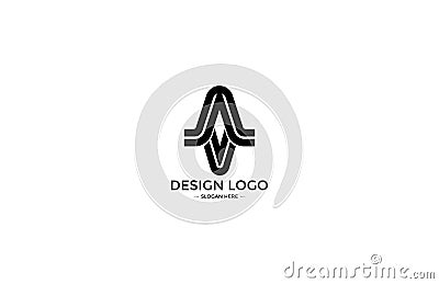 Logo Typography Initial Letter AGG Linear Monogram Font Royalty-Free ...