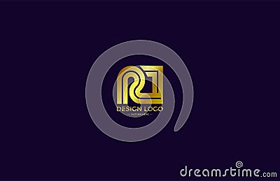 Logo Typography Initial Letter R1 Linear Monogram Font Royalty-Free ...