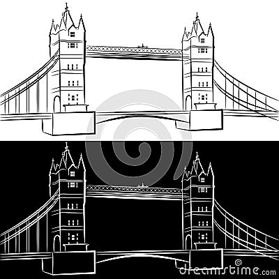 London Bridge Drawing Stock Images - Image: 26033864