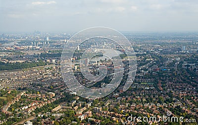 London Suburbs Panorama Royalty Free Stock Photos - Image: 16044028