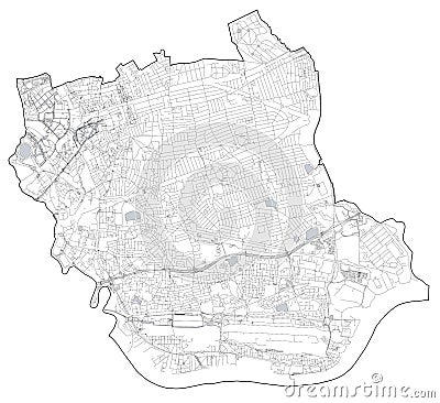 Satellite View Of The London Boroughs, Map And Streets Of Newham ...