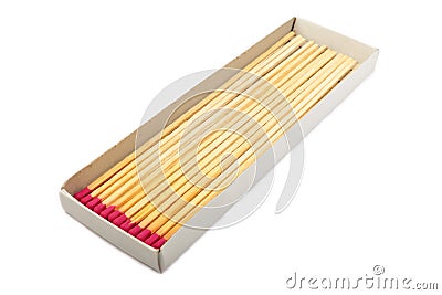 Long Matches In A Box. Stock Photos - Image: 12764263