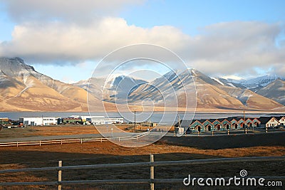 Longyear City On Svalbard, No Royalty Free Stock Photo - Image: 3297515