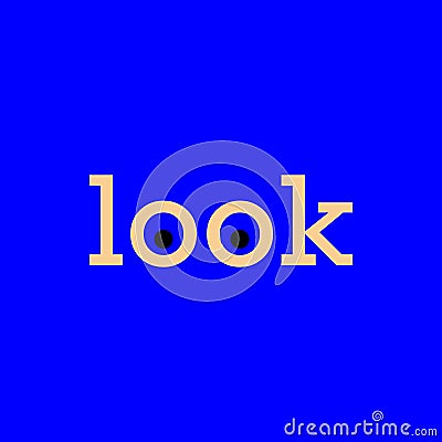 Look Wordmark Logo Design, Look Logo Icon Vector Illustration ...
