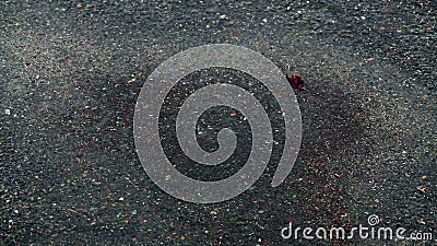 Looking Down on Rain Splashing Puddle in the Road Stock Video - Video ...