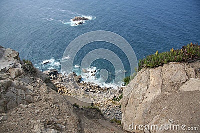 Looking Over A Cliff Stock Image - Image: 3921931